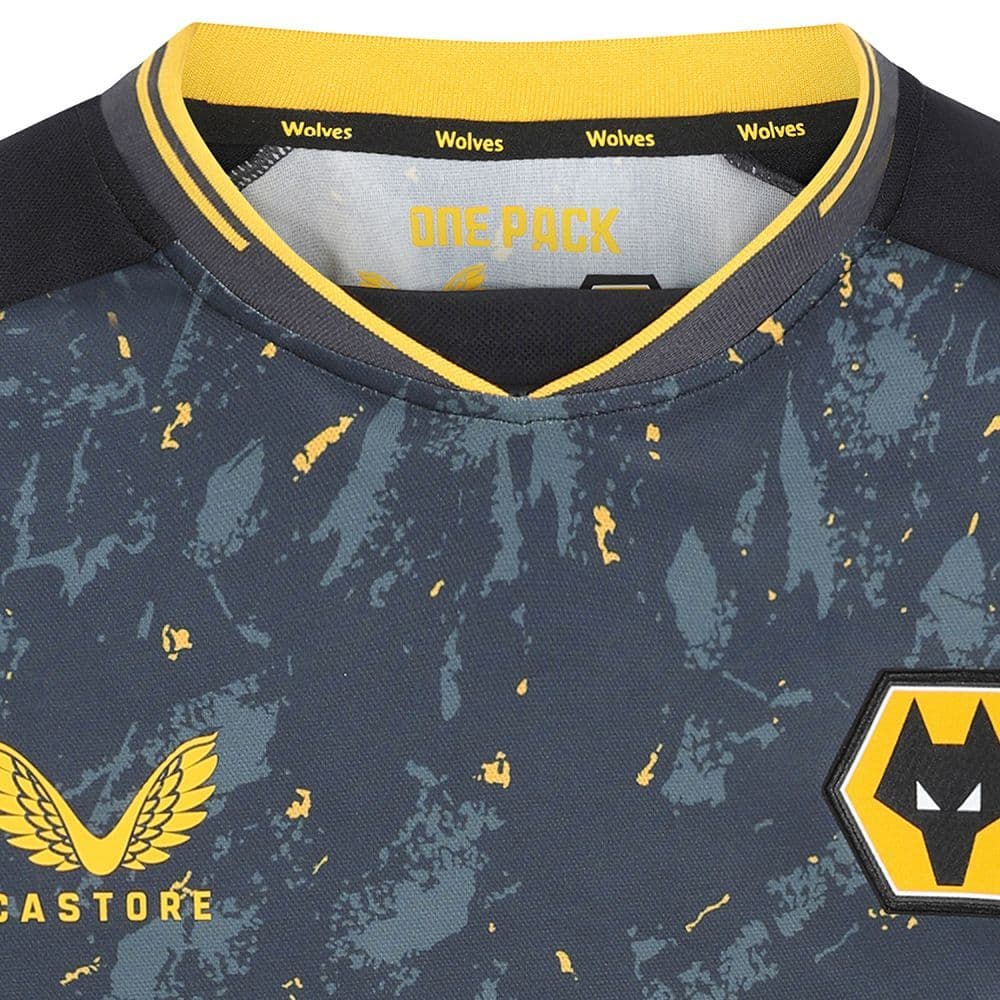 CASTORE WF0007 Wolverhampton Wanderers Football Soccer Away Shirt 2021 ...