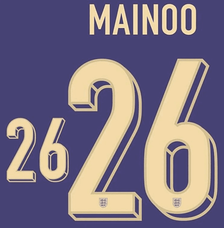 England EURO 2024 Away Shirt 2024-25 MAINOO 26 Nike PS-Pro SportingiD ...