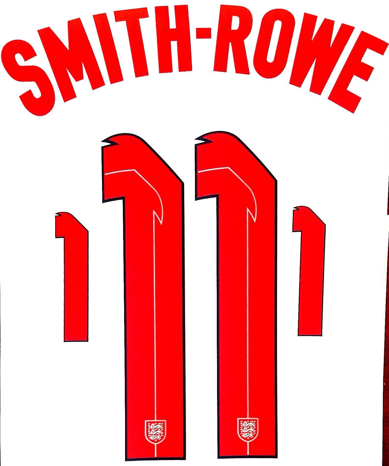 England Home Shirt 2020-21 SMITH-ROWE 11 Nike PS-Pro SportingiD Name ...