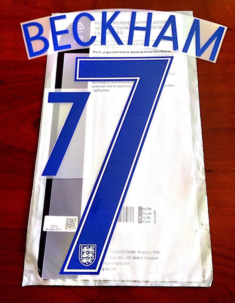 England LEGEND Home Shirt 2016-17 BECKHAM 7 Nike PS-Pro SportingiD Name ...
