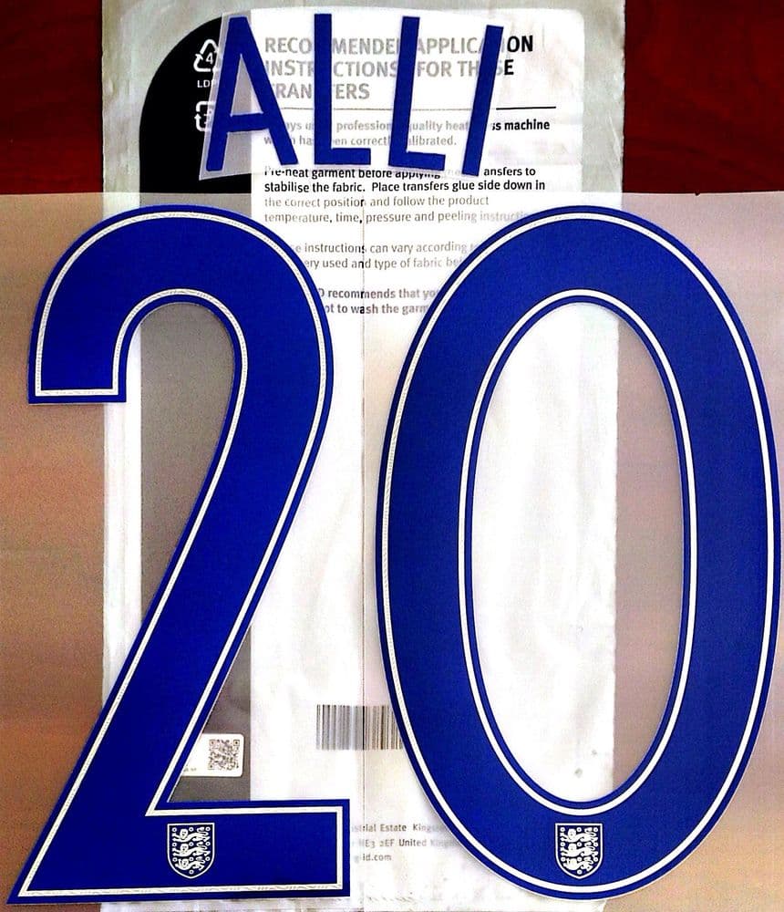 EURO 2016 England Home Shirt 2016-17 ALLI 20 Nike PS-Pro Sporting iD ...