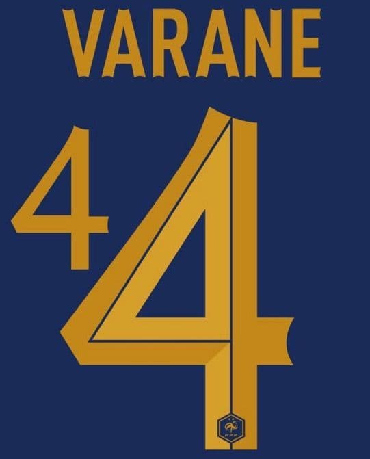 France WORLD CUP 2022 Home Shirt 2022-23 VARANE 4 Nike PS-Pro Monblason ...