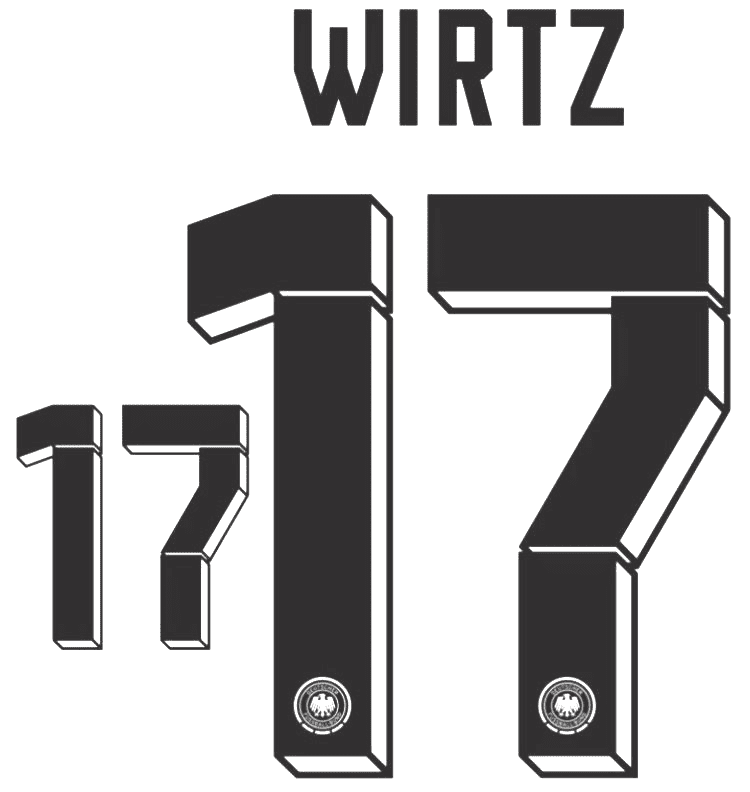 Germany EURO 2024 Home Shirt 2024-25 WIRTZ 17 Official Adidas Football ...