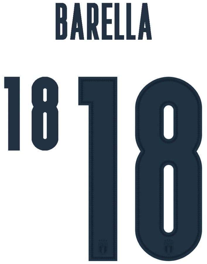 Italy EURO 2021 Away Shirt 2020-21 BARELLA 18 Puma PS-Pro Stilscreen ...