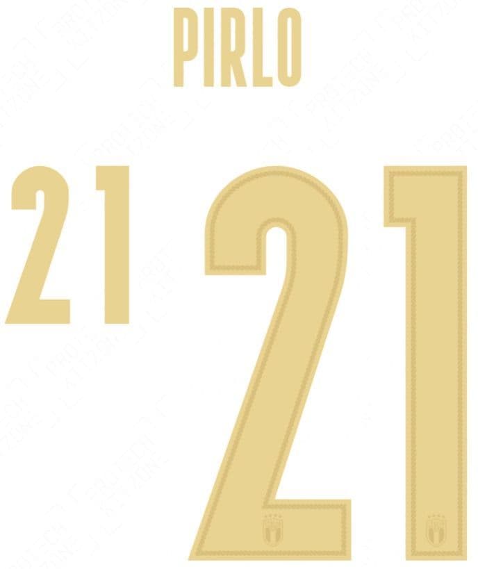 Italy HERO SET Home/Third Shirt 2019-20 PIRLO 21 Puma PS-Pro Stilscreen ...