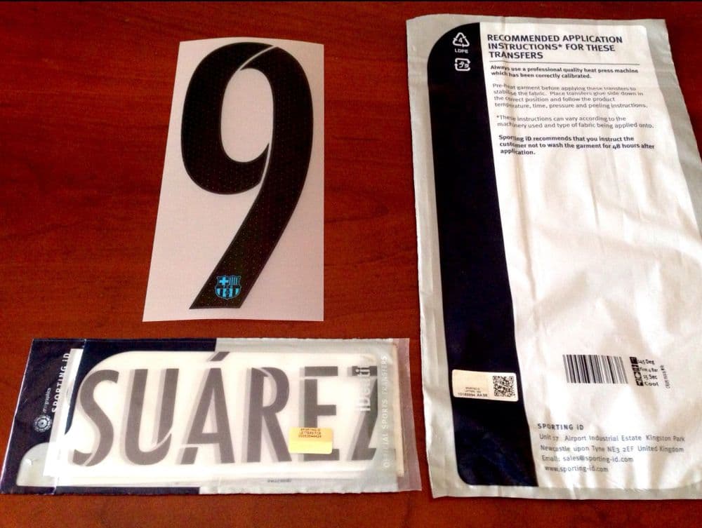 KIDS 2015-16 Barcelona SUAREZ 9 La Liga/UCL 3RD Away Shirt OFFICIAL ...