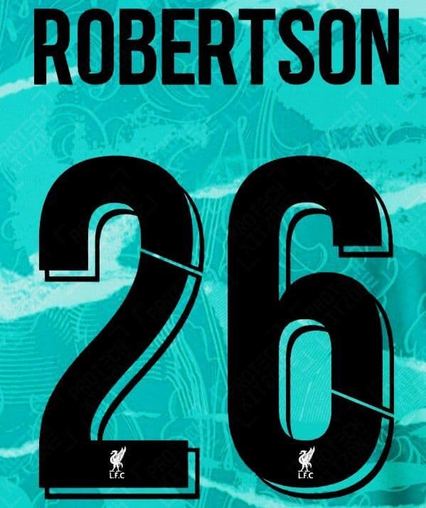 Liverpool UCL & FA CUP Away Shirt 2020-22 ROBERTSON 26 Official Player ...