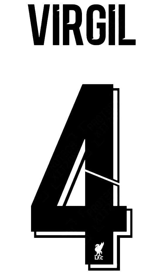 Liverpool UCL & FA CUP Away Shirt 2020-22 VIRGIL 4 Official Player ...