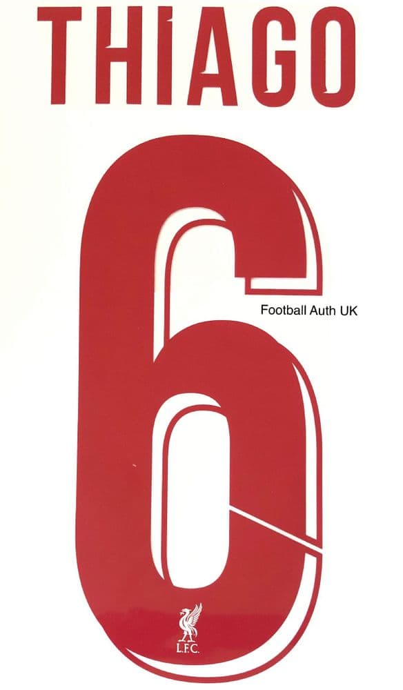 Liverpool UCL & FA CUP Away/Third Shirt 2018-22 THIAGO 6 Official ...