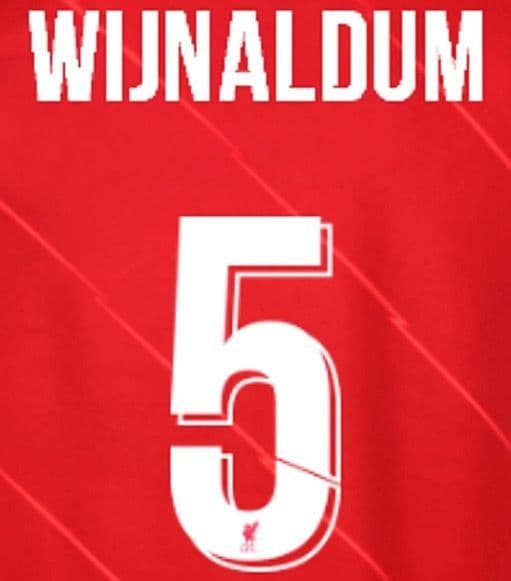 Liverpool UCL & FA CUP Home Shirt 2018-21 WIJNALDUM 5 Official Player ...