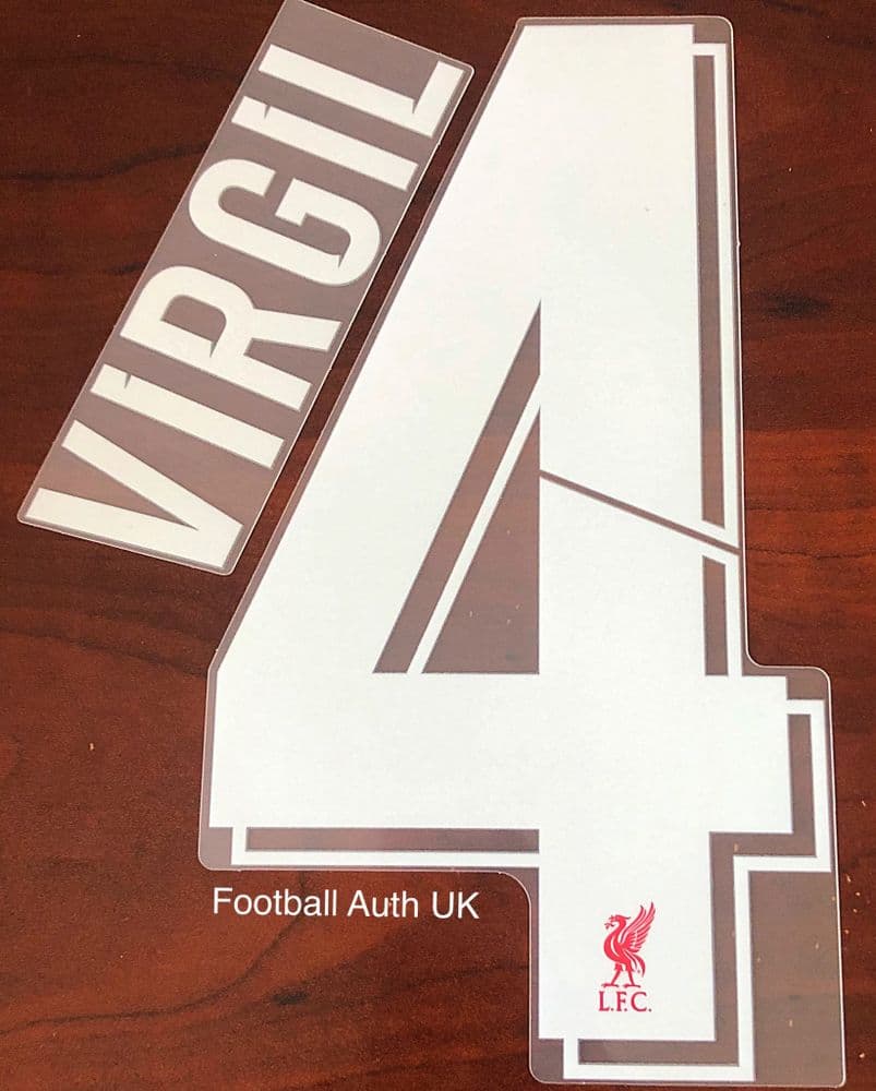 Liverpool UCL & FA CUP Home Shirt 2018-22 VIRGIL 4 Official Player ...