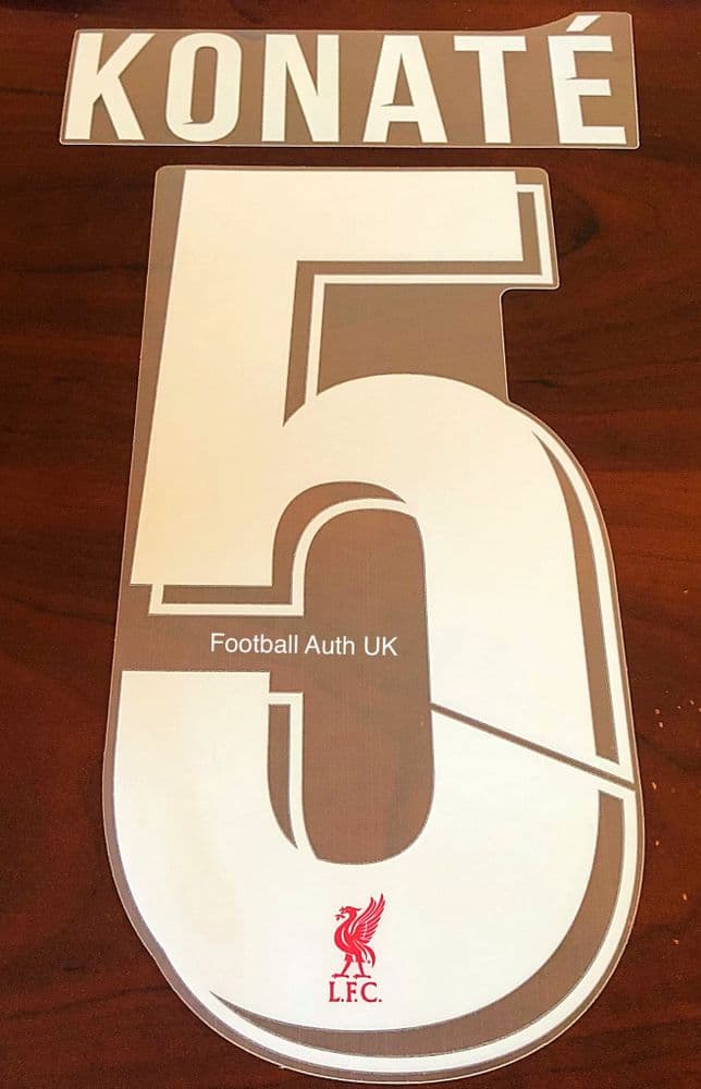 Liverpool UCL & FA CUP Home Shirt 2021-22 KONATE 5 Official Player ...