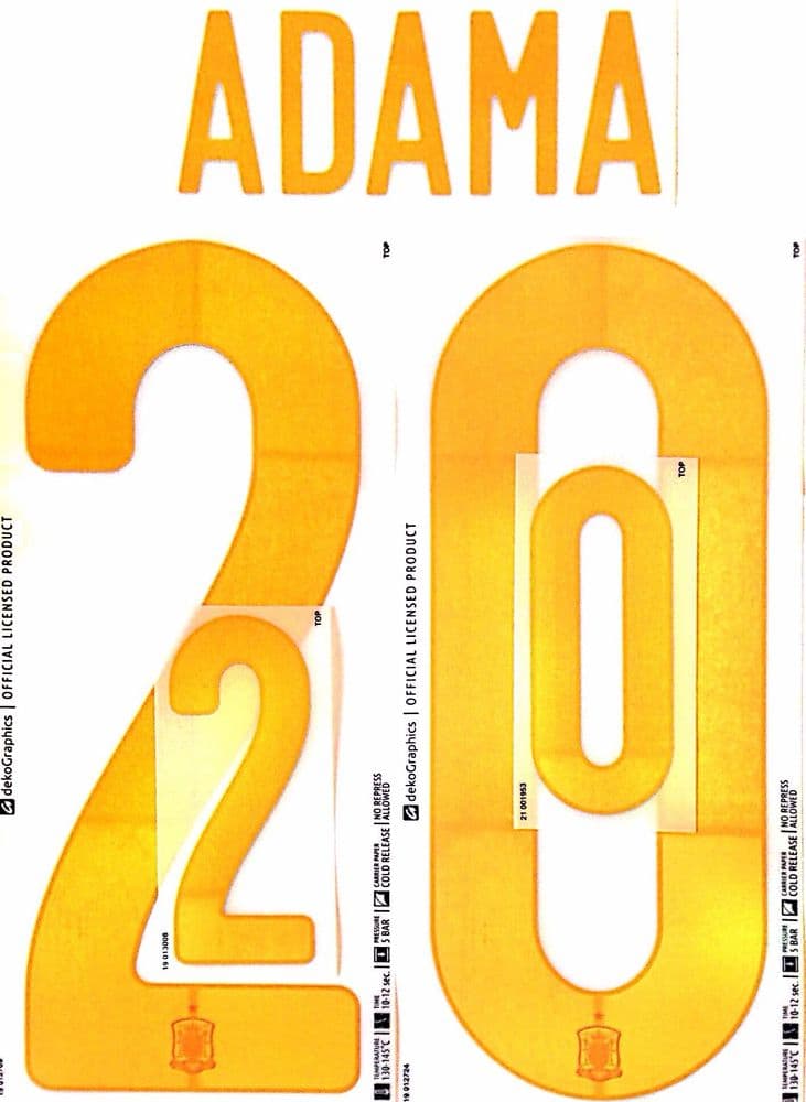 Spain EURO 2021 Home Shirt 2020-21 ADAMA 20 Adidas Dekographics ...