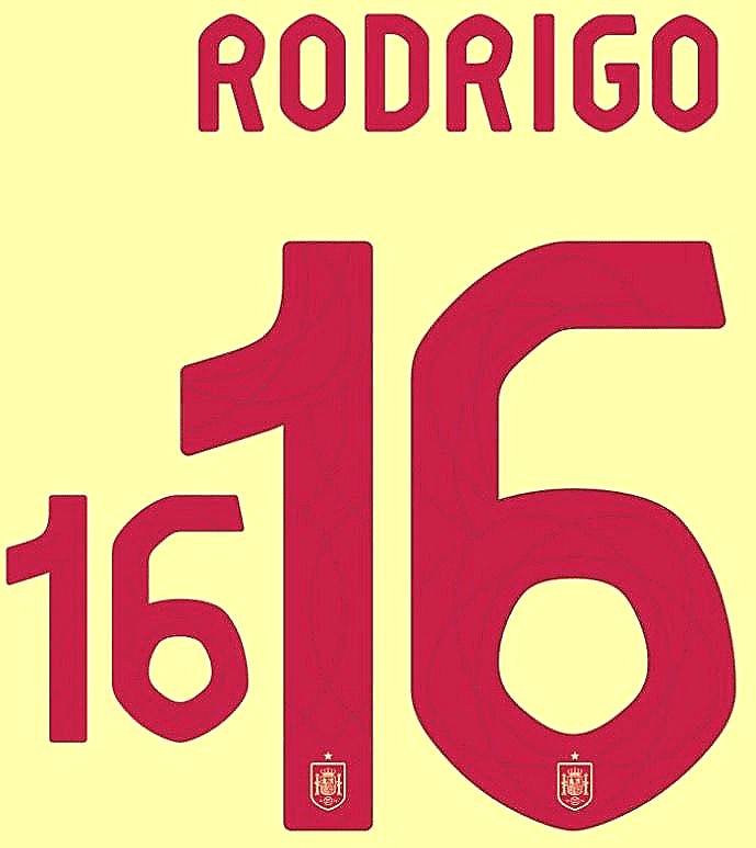 Spain EURO 2024 Away Shirt 2024-25 RODRIGO 16 Official Player Issue ...