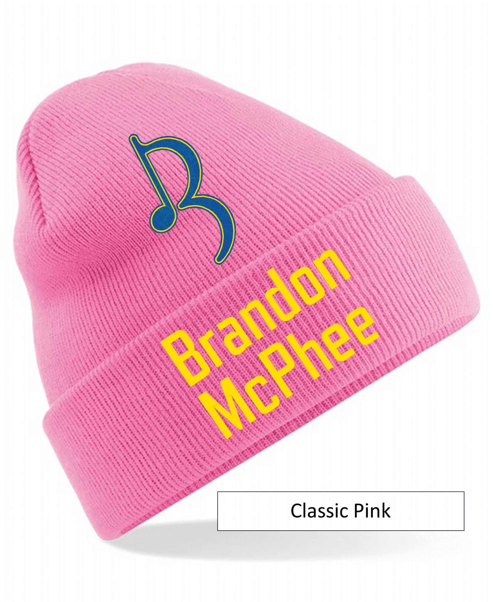 Brandon McPhee Cuffed Beanie with 2 Embroidered Logos