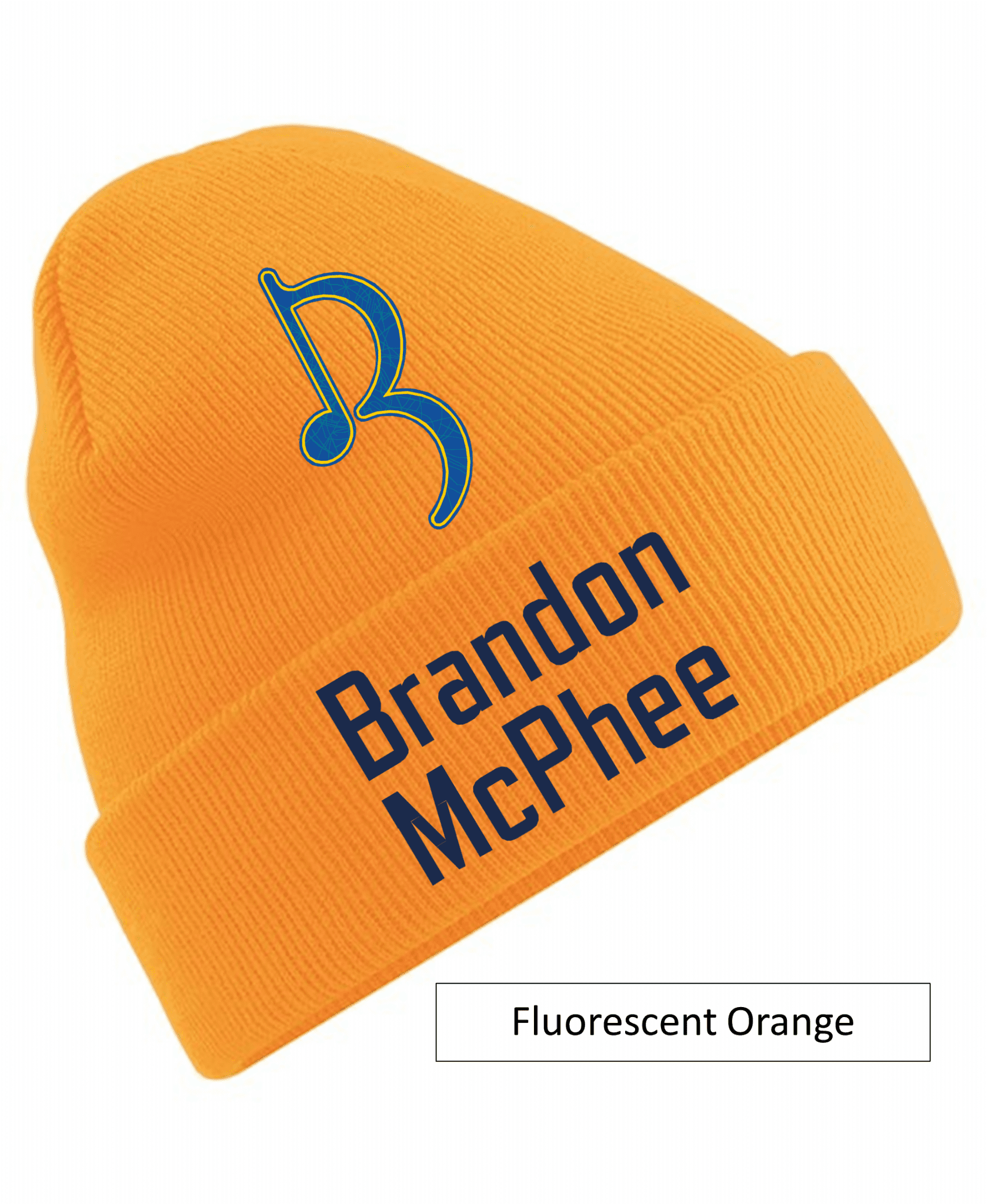 Brandon McPhee Cuffed Beanie with 2 Embroidered Logos