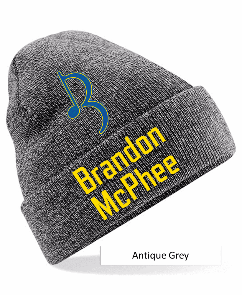 Brandon McPhee Cuffed Beanie with 2 Embroidered Logos