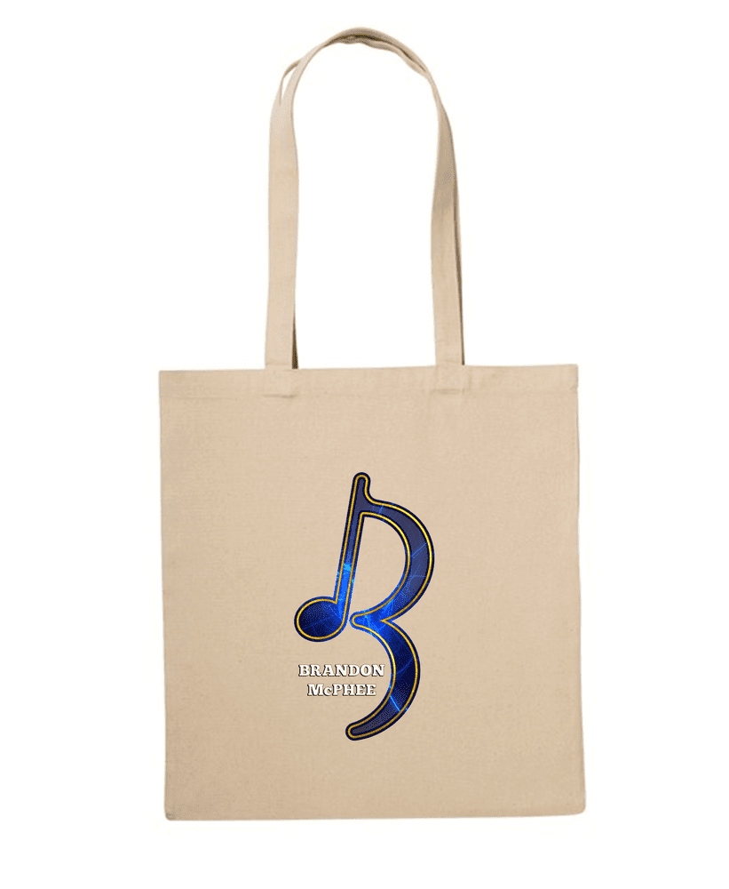 Brandon McPhee Natural Shopping Bag with Note DTF