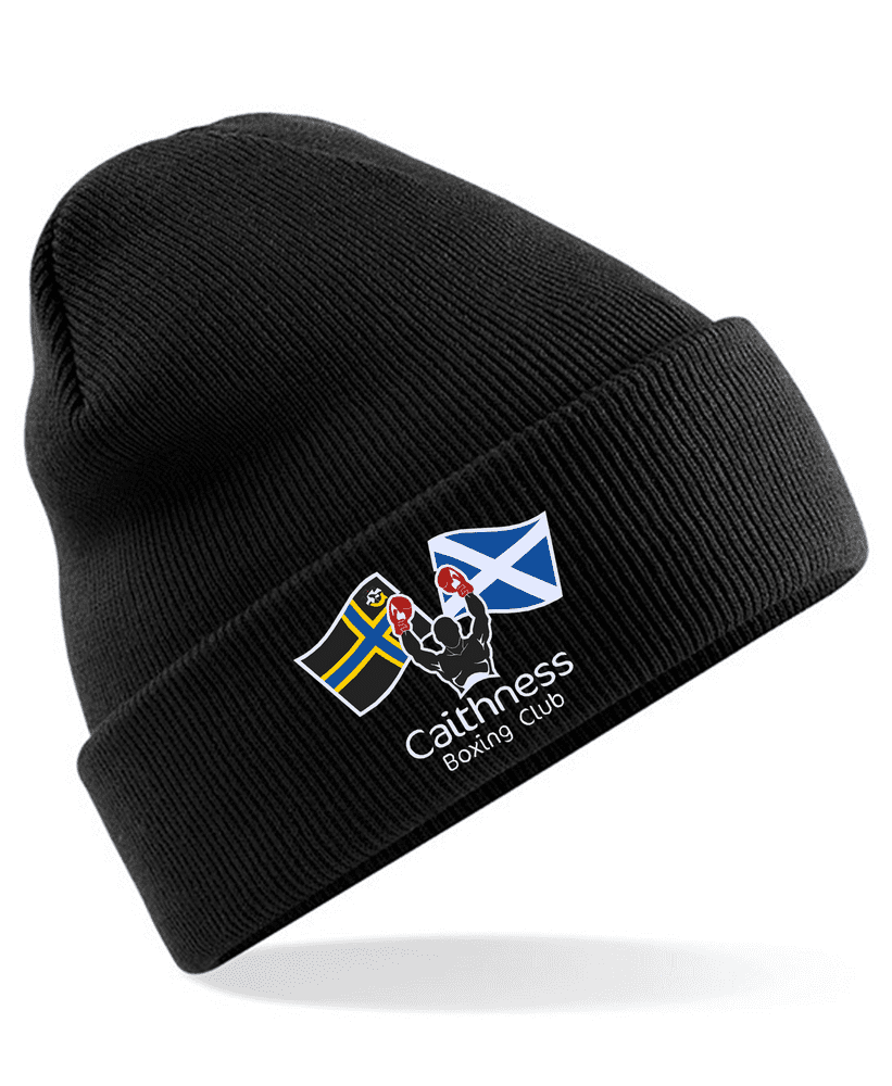 Caithness Boxing Club Cuffed Beanie with Embroidered Logo