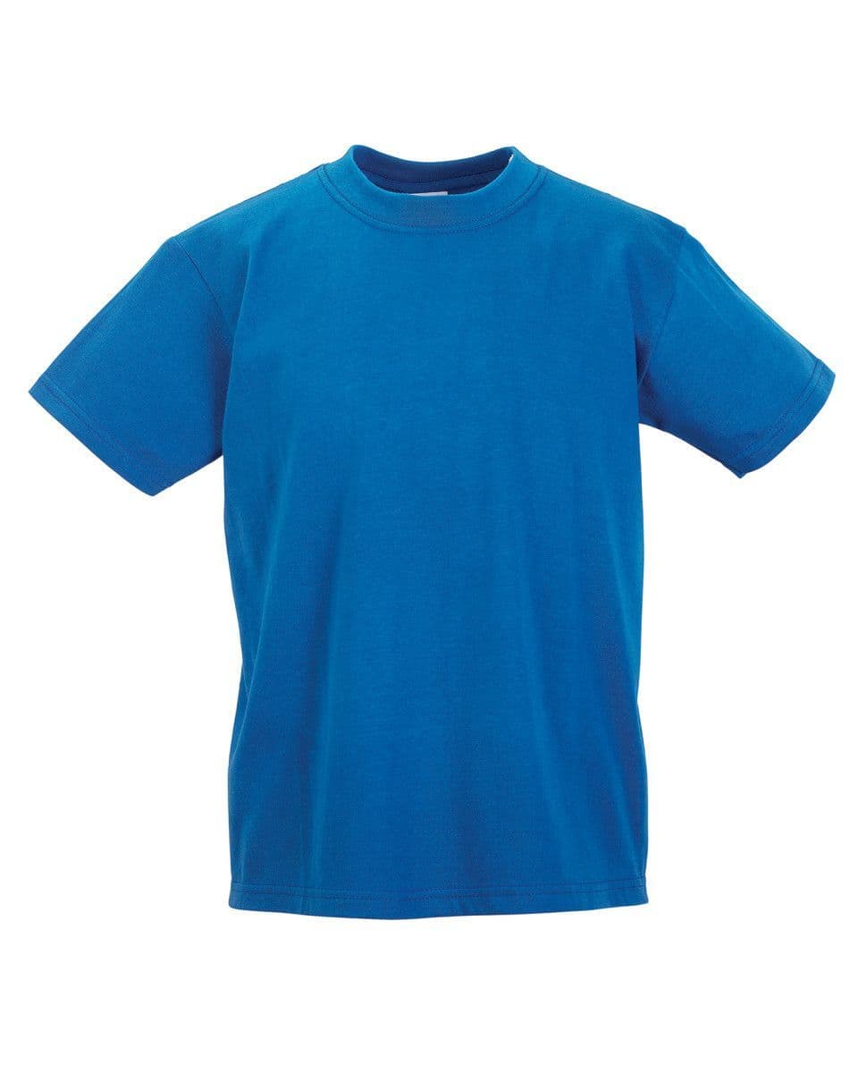 EAST END FC ROYAL COTTON T- SHIRT WITH LOGO