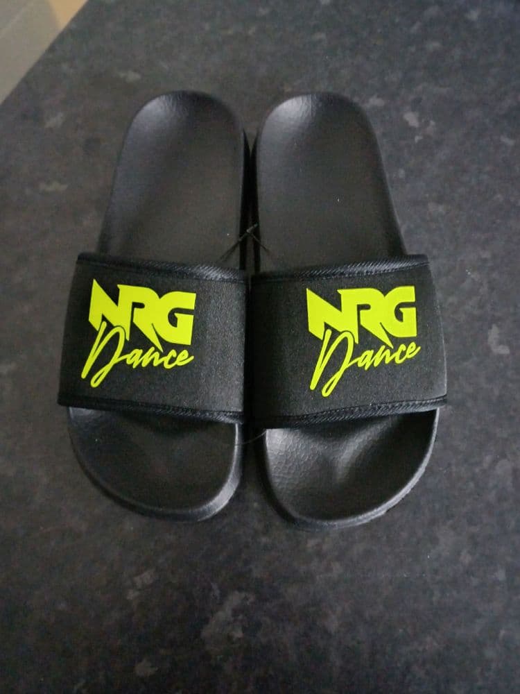 NRG COOL SLIDERS BLACK WITH HEAT SEALS