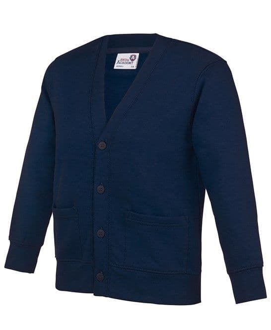 WATTEN PRIMARY SCHOOL NAVY CARDIGAN WITH LOGO