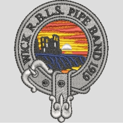Wick RBLS Pipe Band Cool Flex 1/2 Zip Top with Left Breast Embroidery