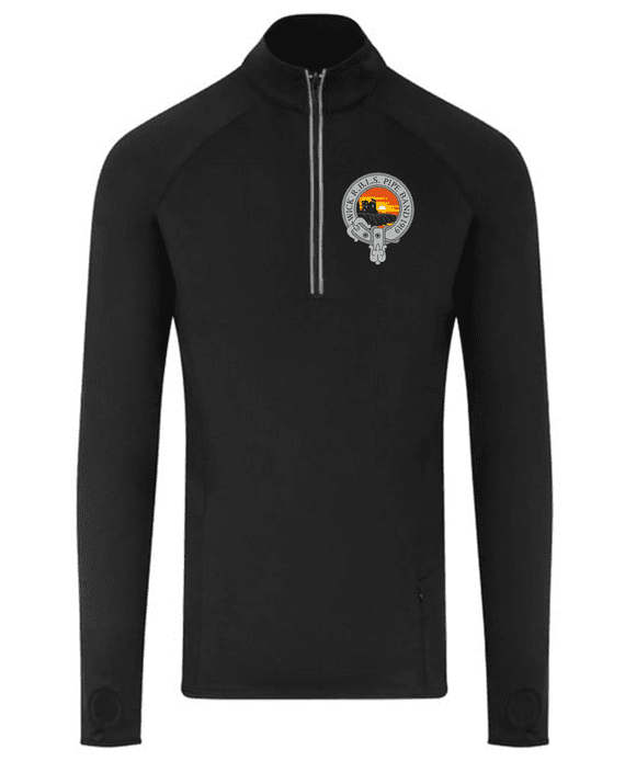 Wick RBLS Pipe Band Cool Flex 1/2 Zip Top with Left Breast Embroidery