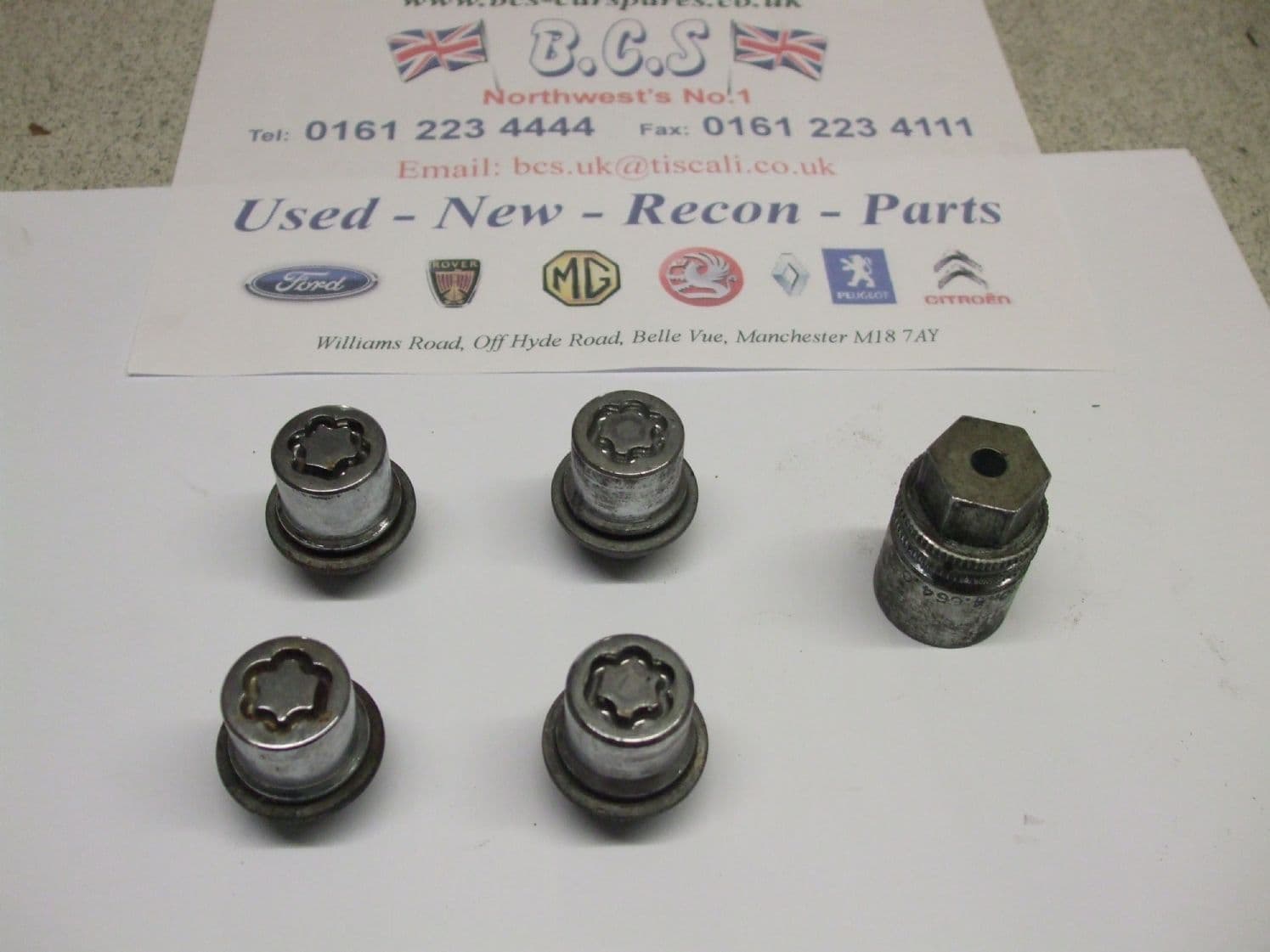 Fiesta locking wheel nut key store