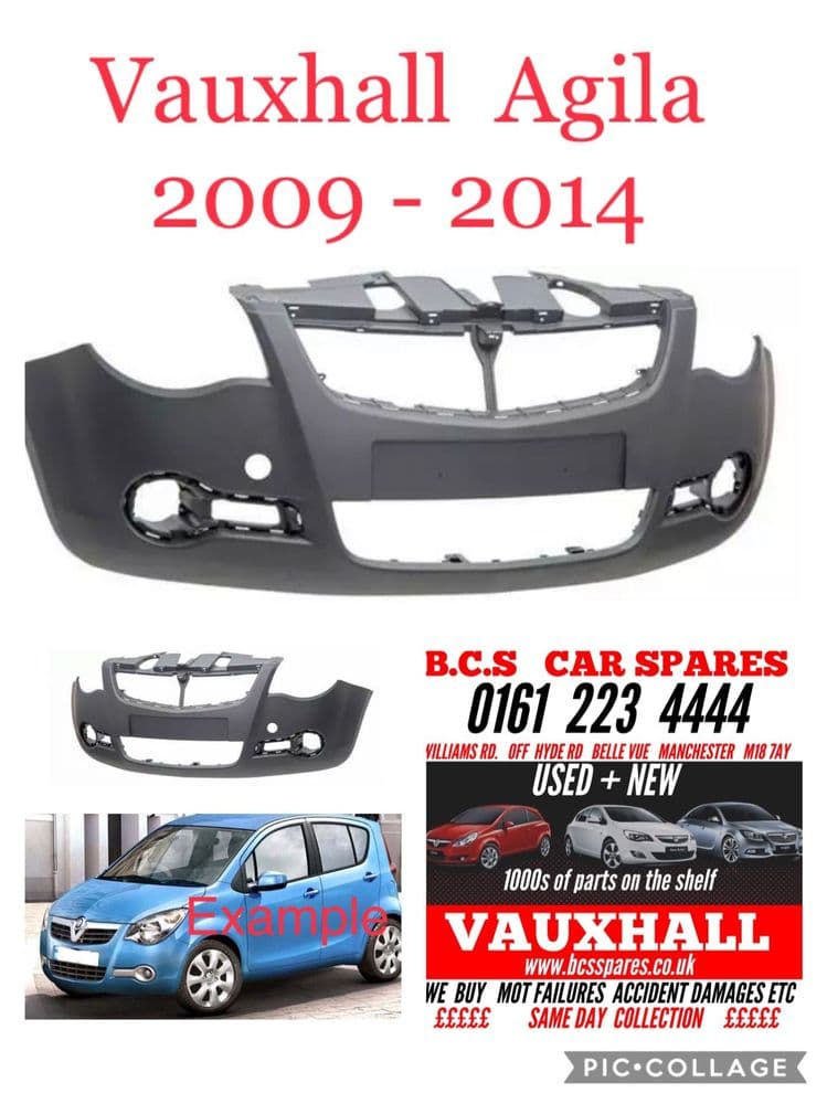 VAUXHALL AGILA FRONT BUMPER 2009 - 2013 NEW NEW