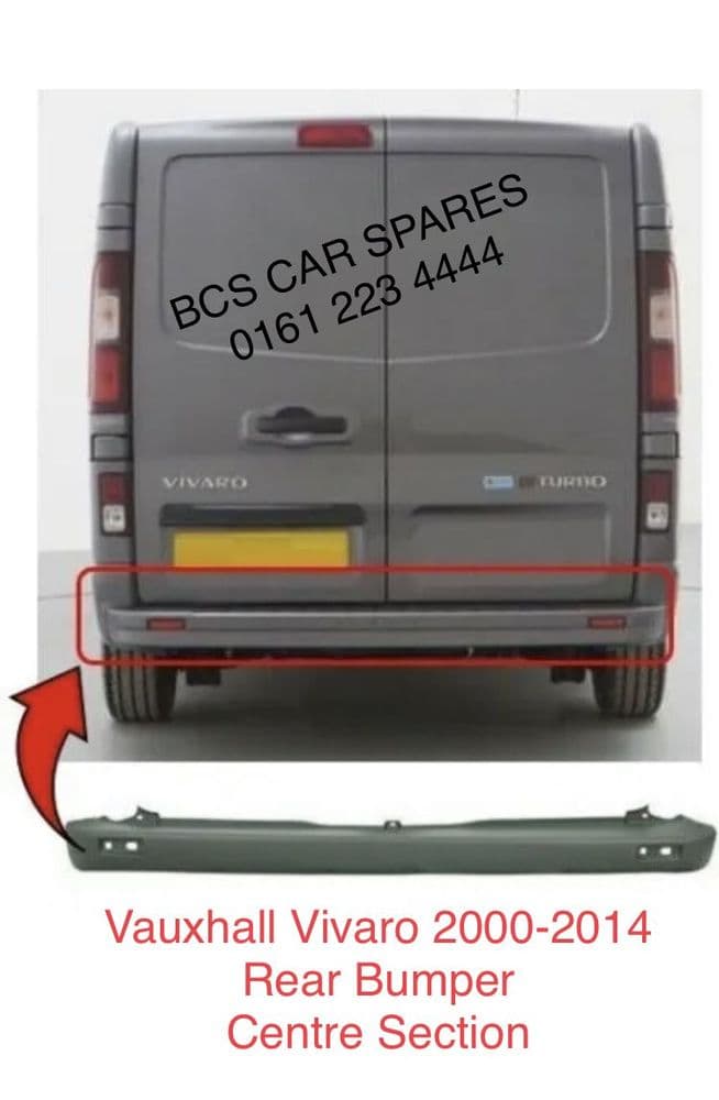 Vauxhall Vivaro 2000-2014 Rear Bumper Centre Section