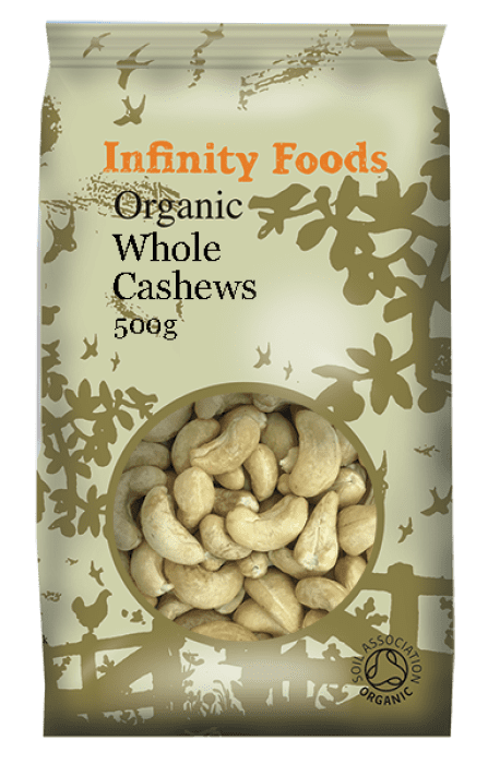 Infinity Foods Cashews Whole Organic 500g