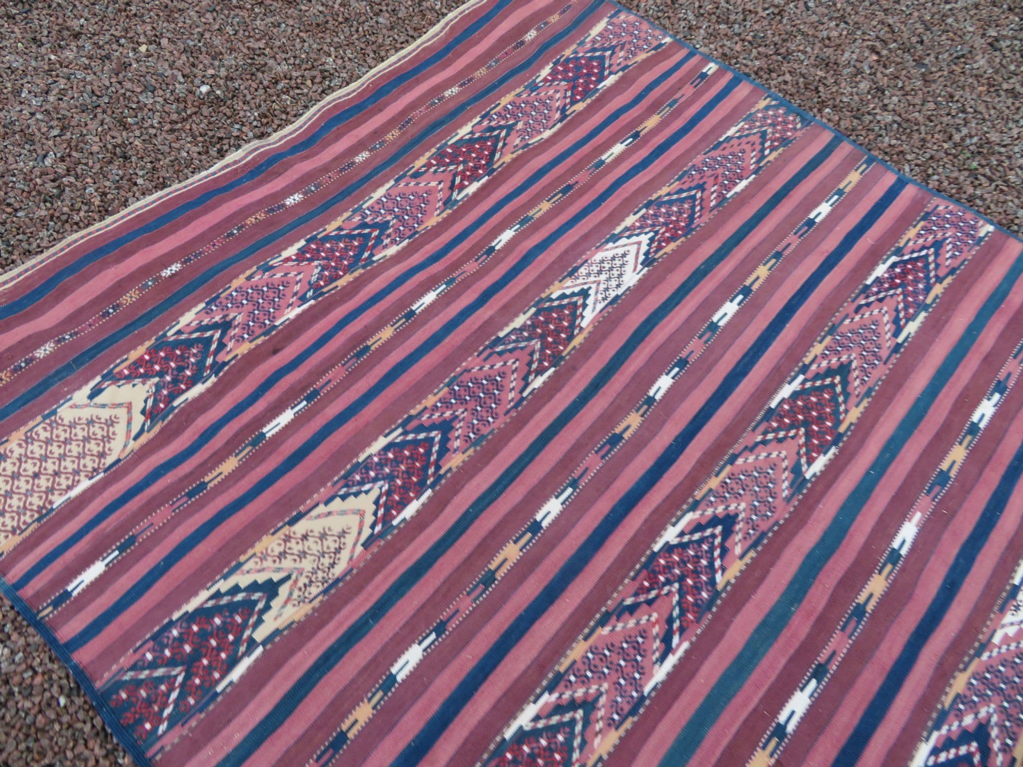 RARE ANTIQUE TEKE TEKKE TURKMEN PALAS TEKKE TRIBES OF TURKMENISTAN FLAT ...