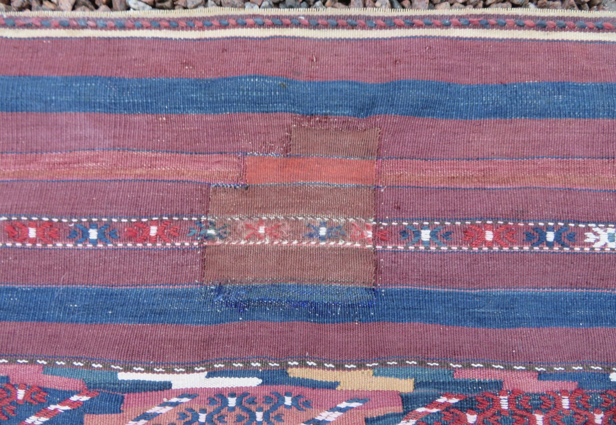 RARE ANTIQUE TEKE TEKKE TURKMEN PALAS TEKKE TRIBES OF TURKMENISTAN FLAT ...