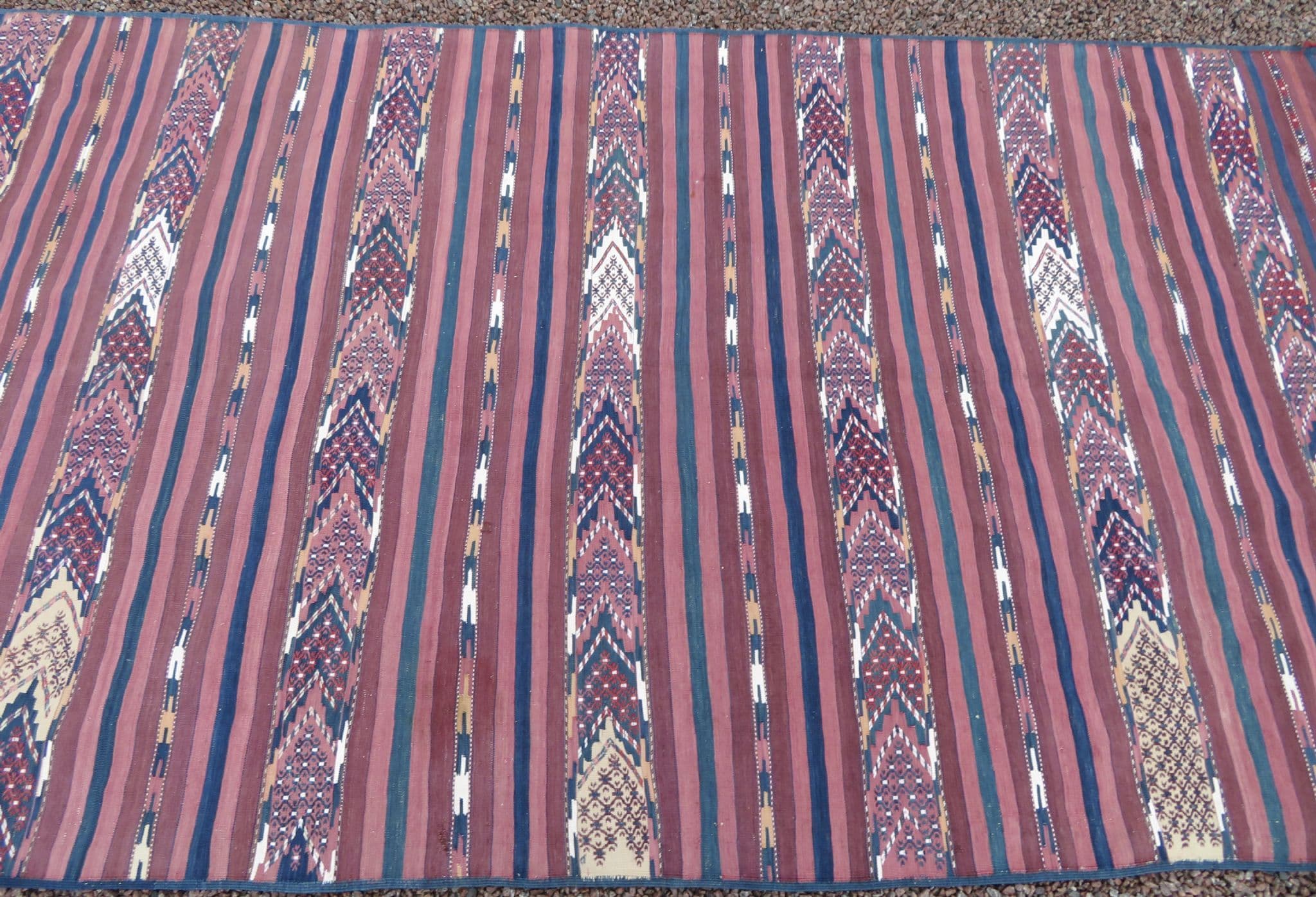 RARE ANTIQUE TEKE TEKKE TURKMEN PALAS TEKKE TRIBES OF TURKMENISTAN FLAT ...