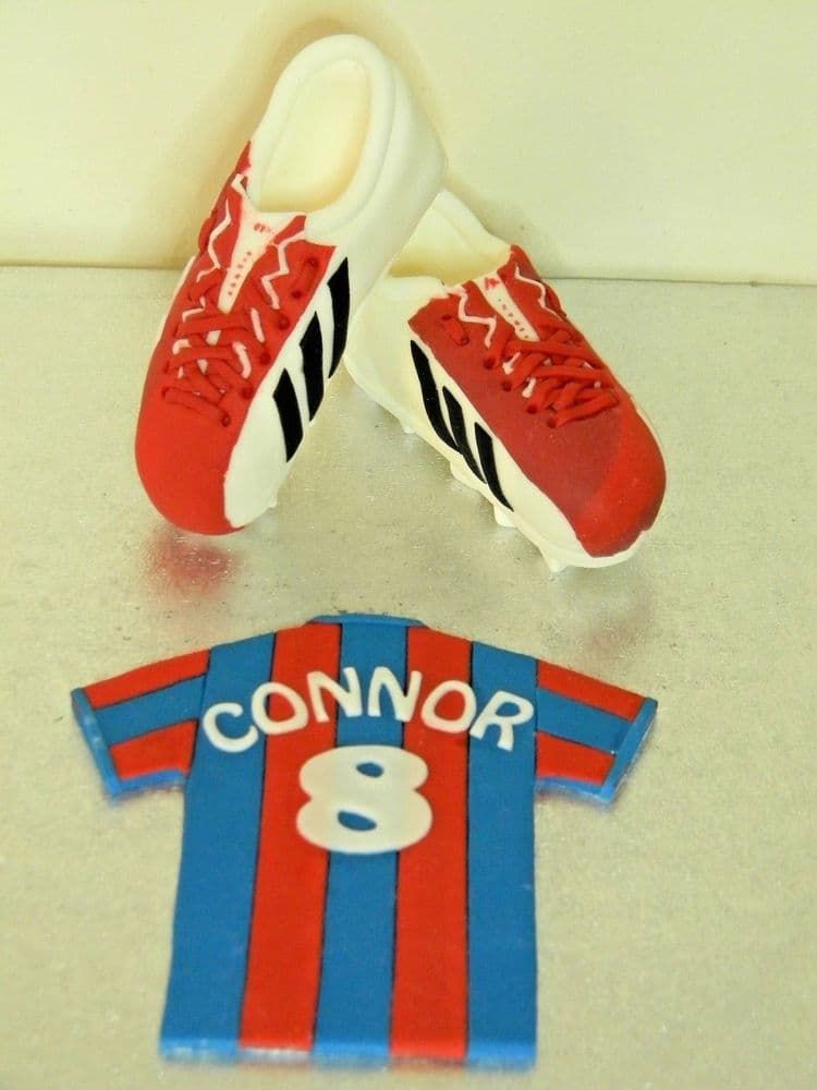 Football Boots and Shirt Cake Topper