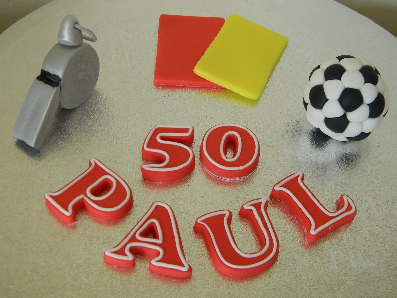 Football Referee Set Cake Toppers