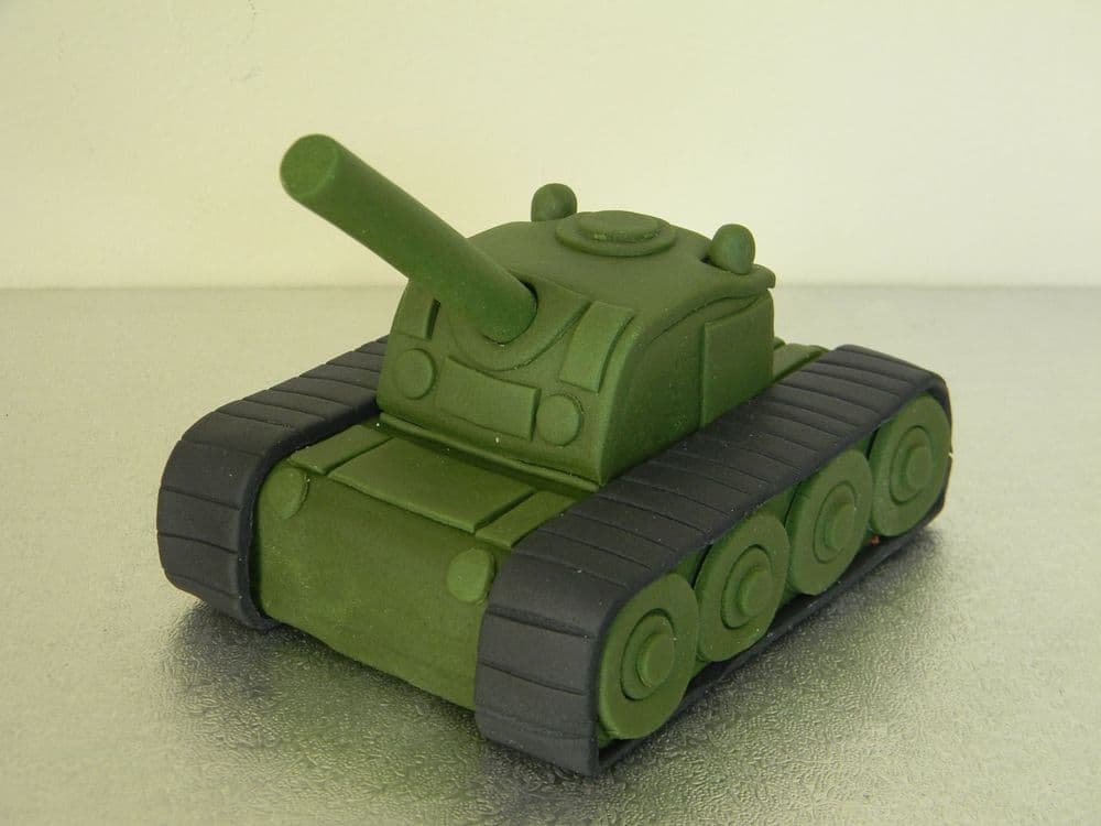 Large Army Tank Cake Topper