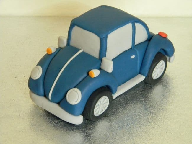 Large VW Beetle Car Cake Topper