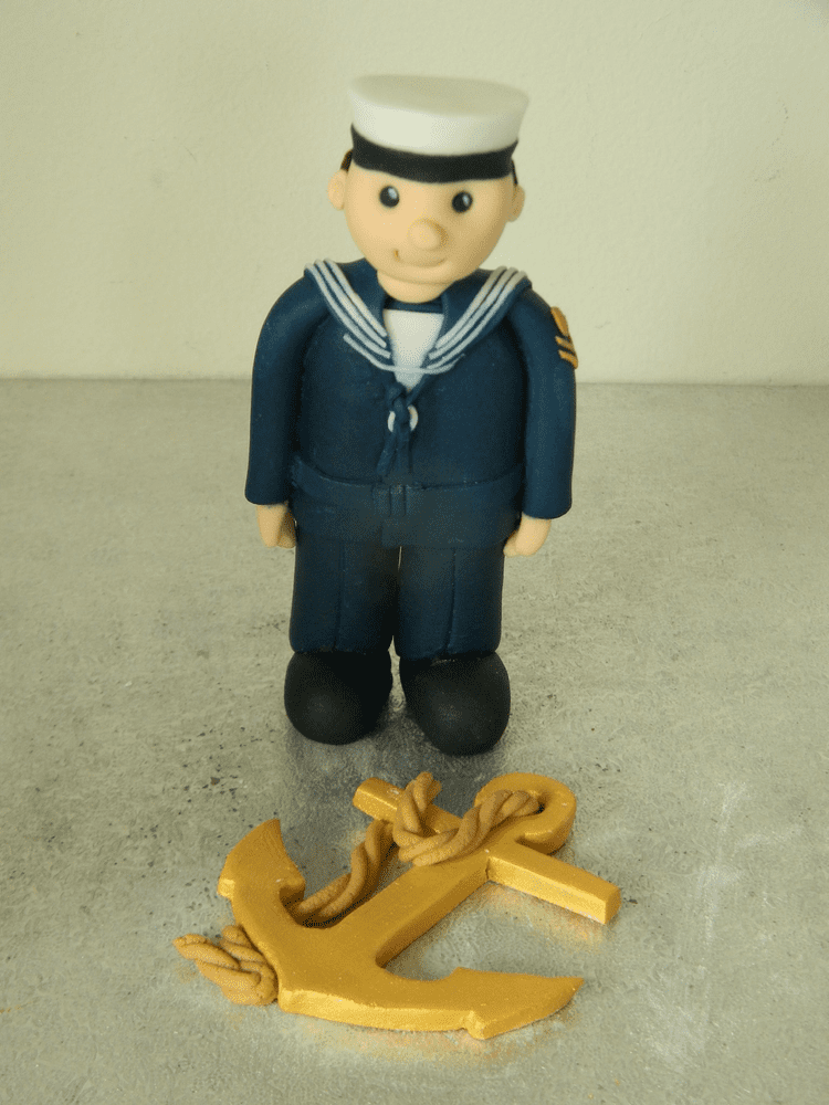 Navy Theme Cake Toppers