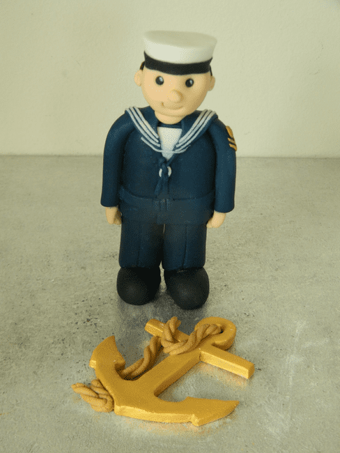 Navy Theme Cake Toppers