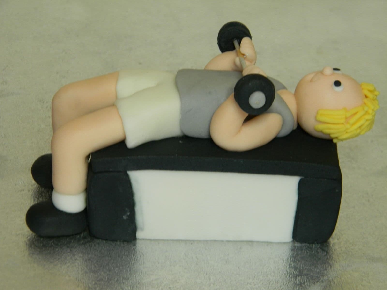 Weightlifter Cake Topper