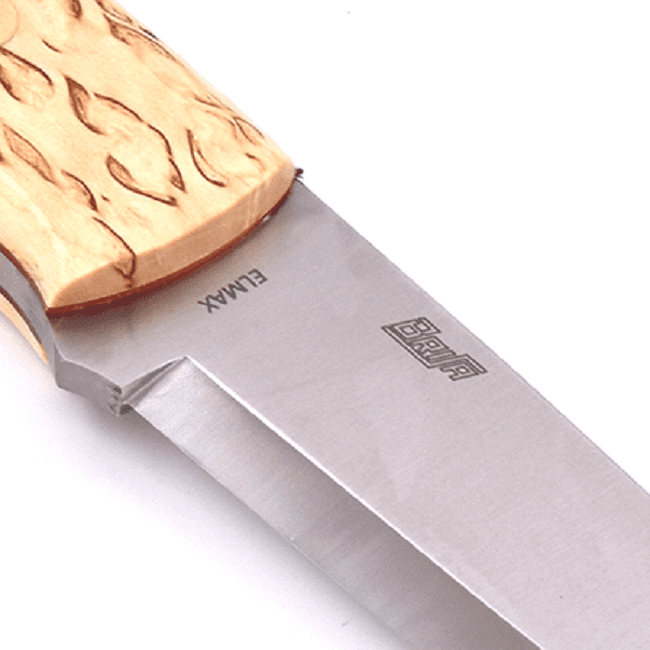 Brisa Trapper 115 Bushcraft Knife - Stabilised Curly Birch