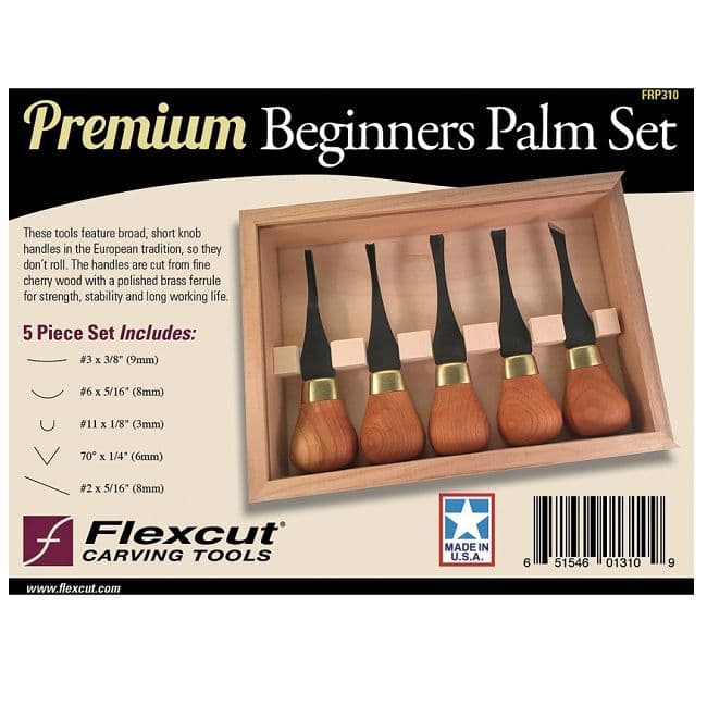 Flexcut Beginners Palm Chisel Set - Choice of Models