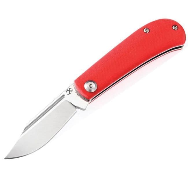 Kansept Bevy Slip Joint EDC Pocket Knife Red G10