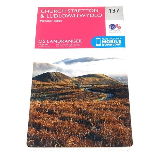 OS Landranger Map - 137 - Church Stretton & Ludlow/Llwydlo