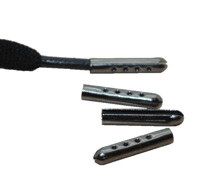 Shoe or boot lace Aglets - 2 pairs Enough for 2 boot lace ends