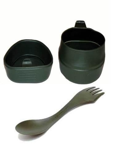 Swedish Mess Kit Folding Cup and Spork - Racing Set