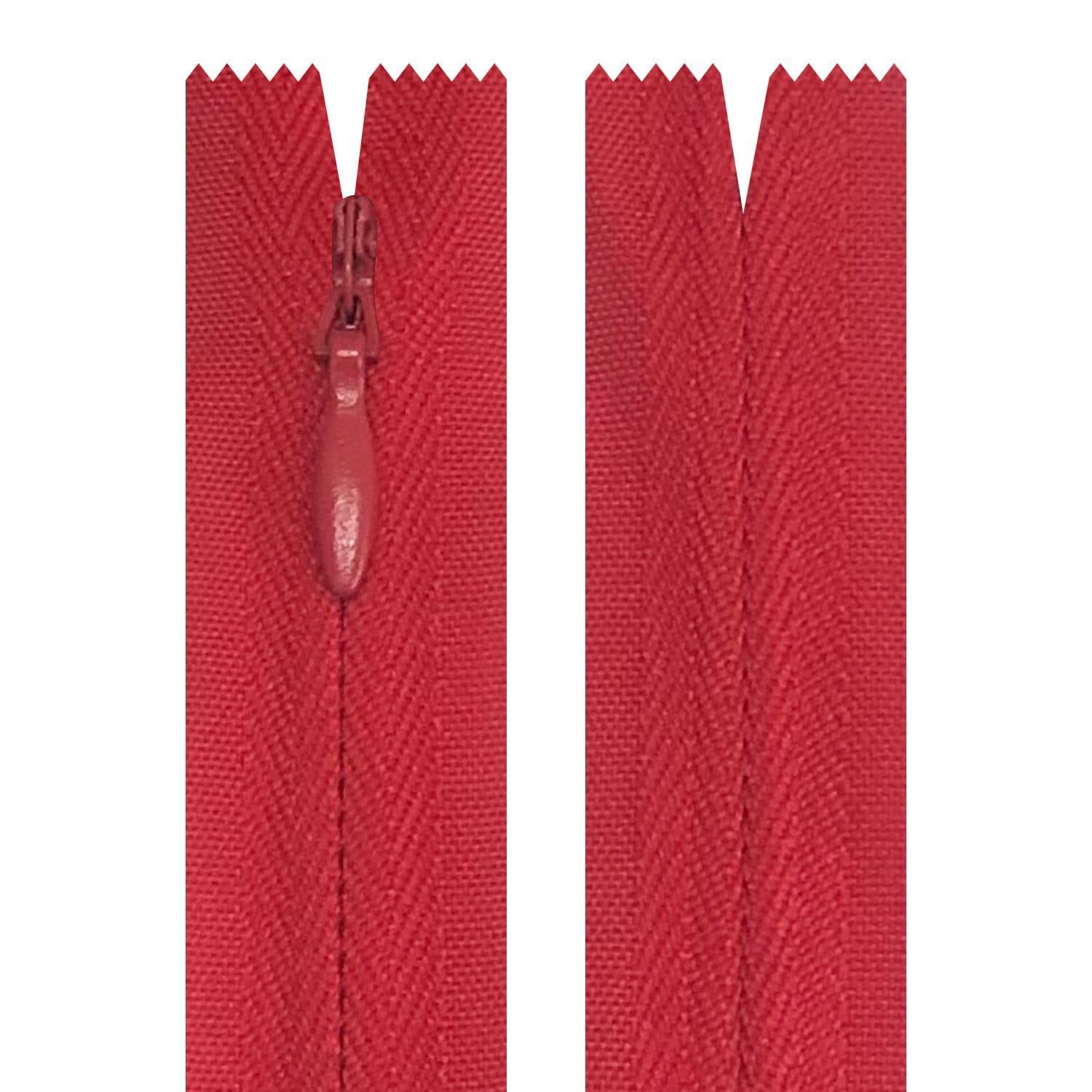 S3 Concealed Zip on Tape 148 Red
