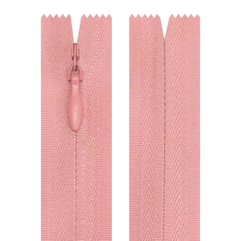 S3 Concealed Zip on Tape 161 Pink Peach